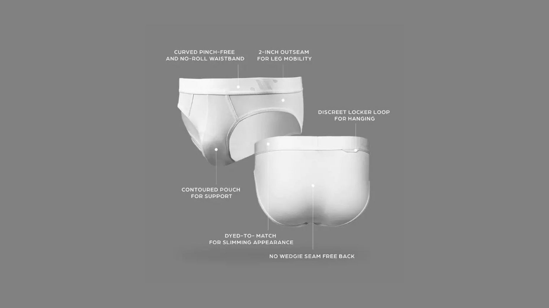 Most Comfortable Frost White Briefs for Men Modern Fit | ALPHX.com